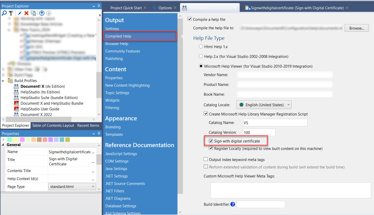 Signing Your Help Files with a Digital Certificate
